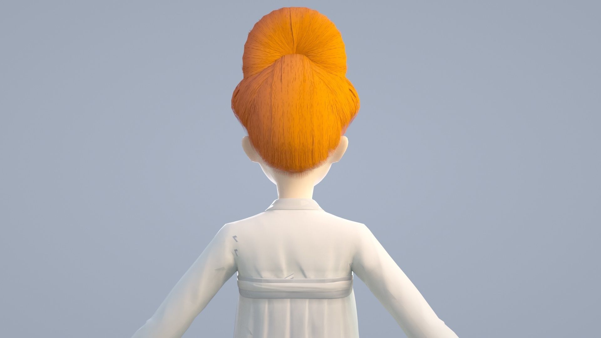 Cartoon Girl In Hanfu 3d Model Cgtrader