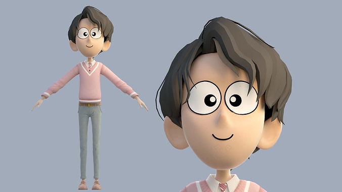 cartoon father 3D model | CGTrader