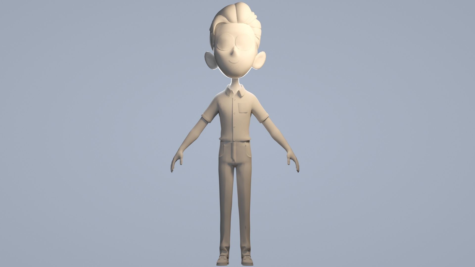 cartoon manager 3D model | CGTrader