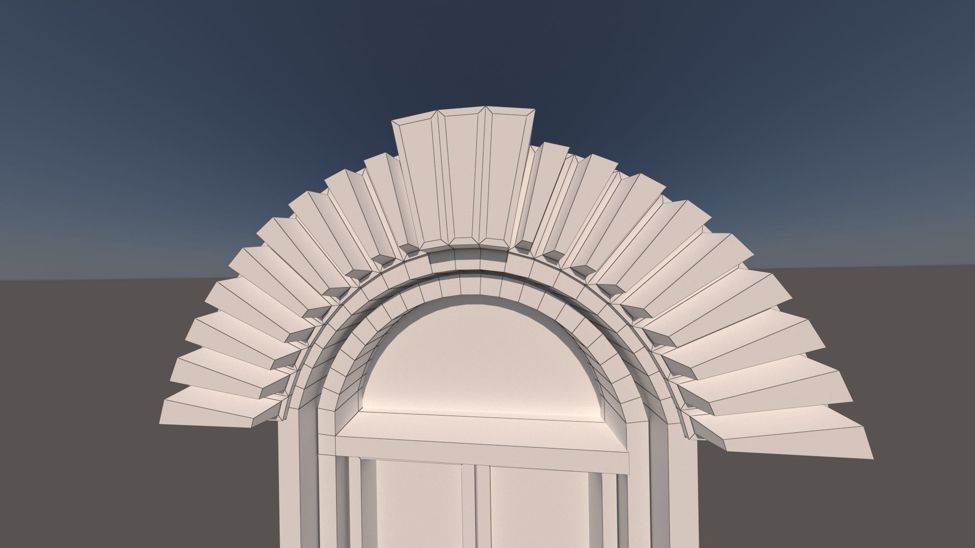 Window frame with contemporary design 3D model | CGTrader