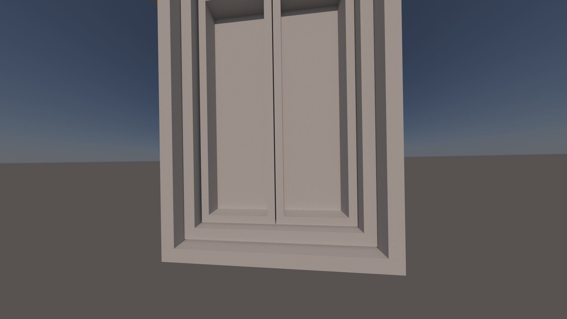Window frame with contemporary design 3D model | CGTrader