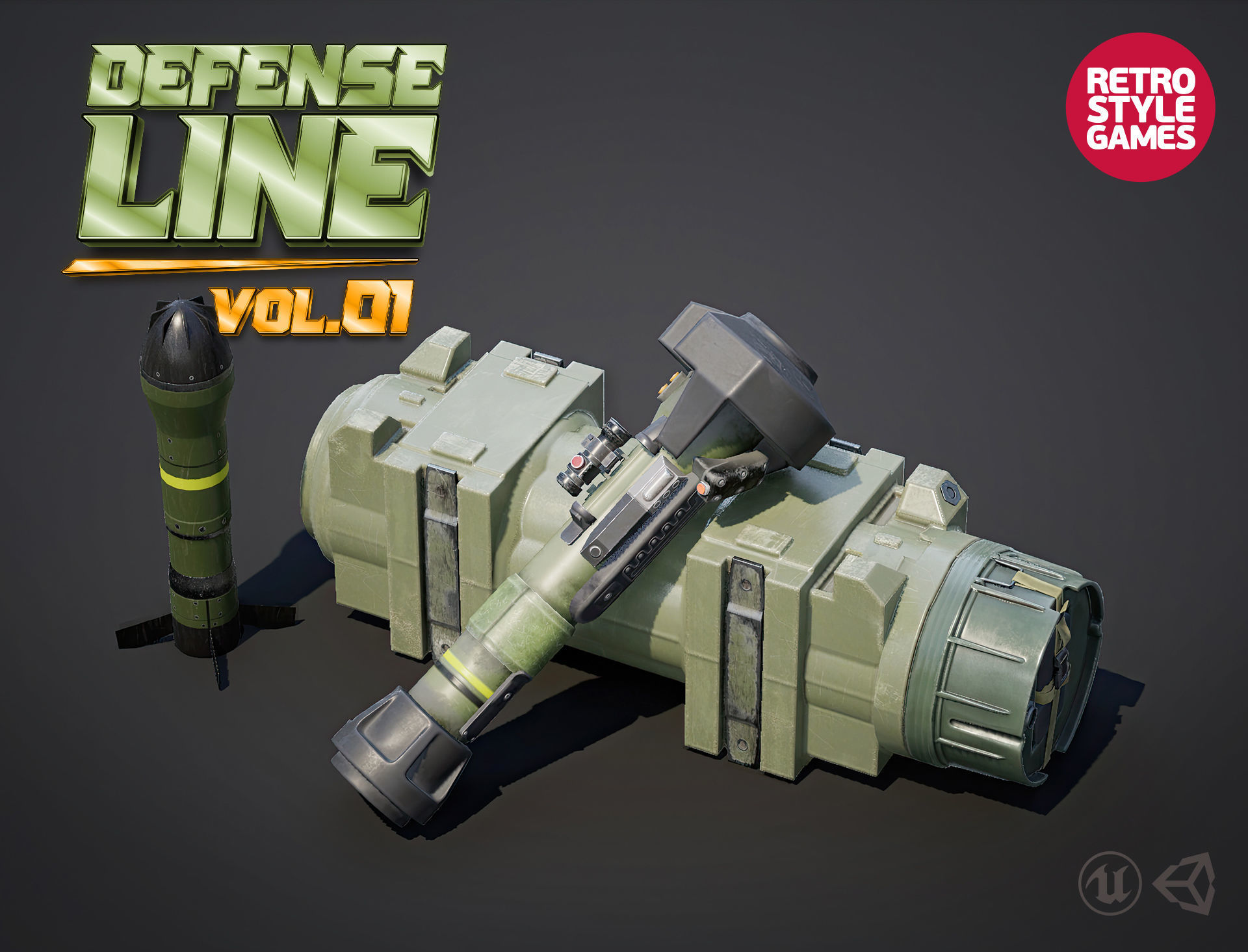 3D model Defense Line Vol1 - Missile Mayhem VR / AR / low-poly | CGTrader