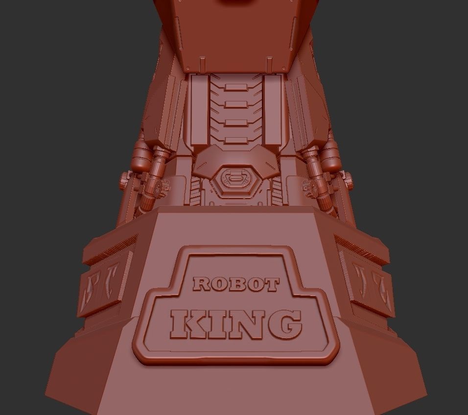 Robot King Head 3D model 3D printable | CGTrader