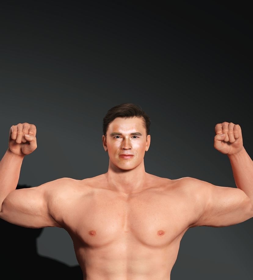 Arnold Schwarzenegger 3D model rigged | CGTrader