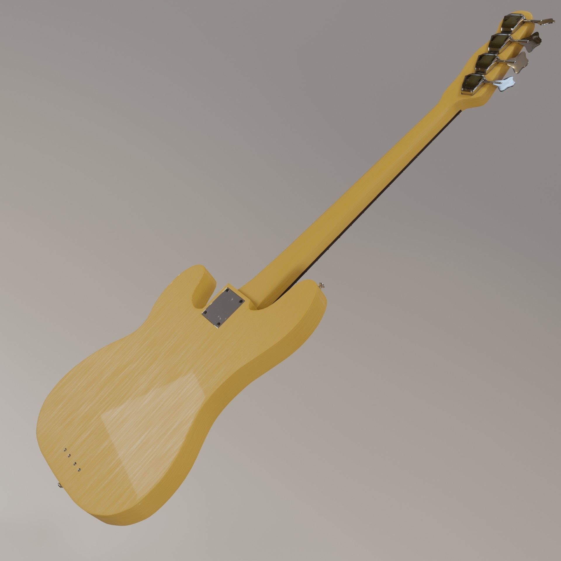 Classic Bass Guitar 3D model | CGTrader