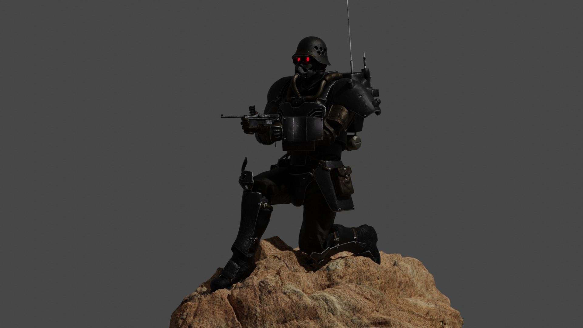 Kerberos Panzer Cop 3D model rigged | CGTrader