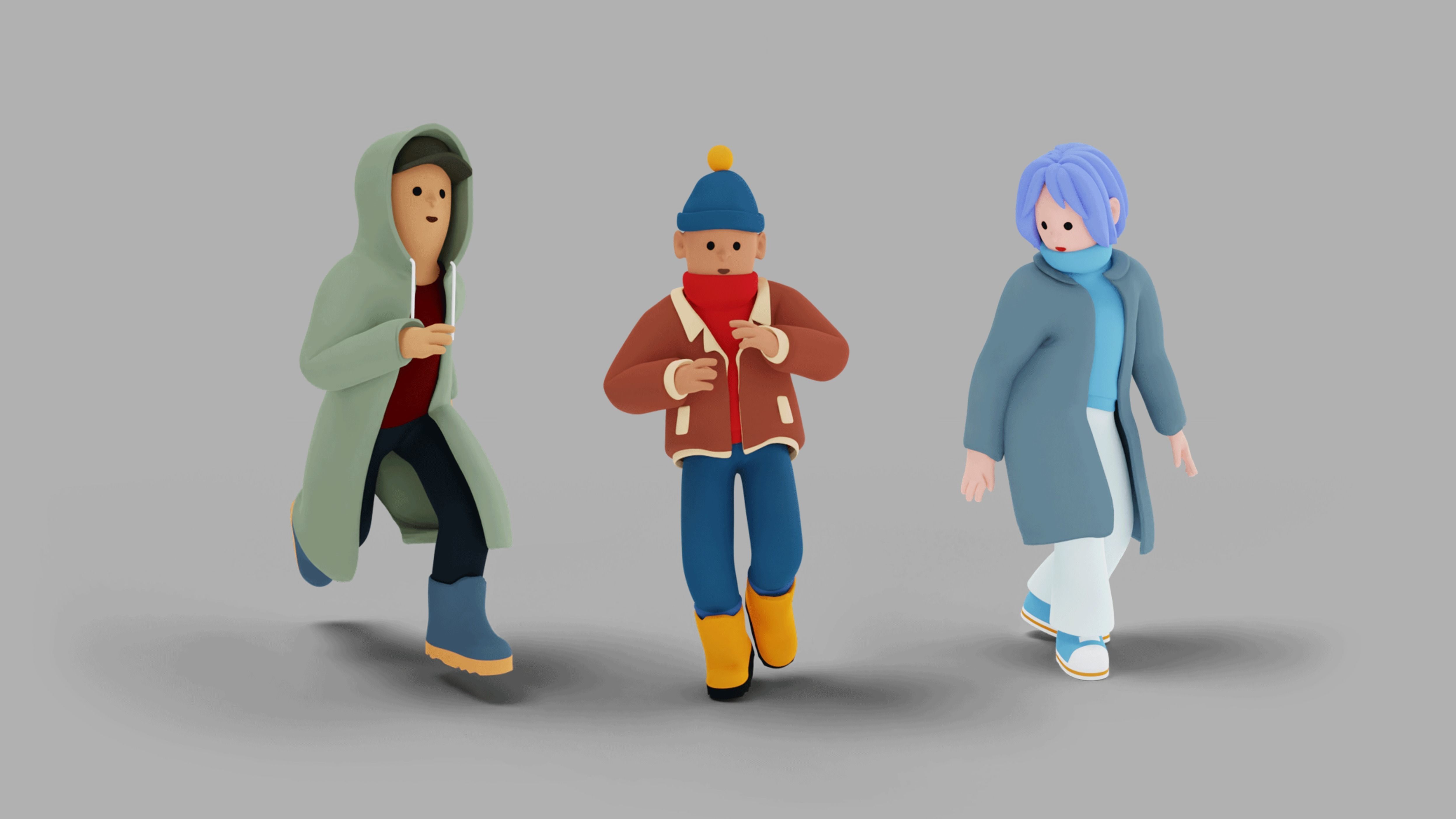 3D model Cartoon Characters - Pack x32 - vol2 VR / AR / low-poly | CGTrader