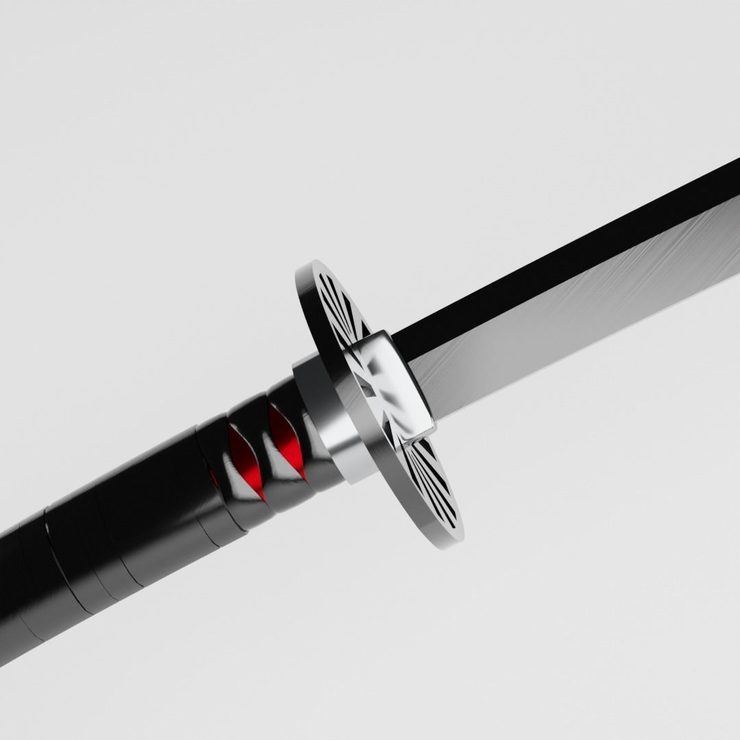 Kamado Tanjiro Nichirin Blade from Kimetsu No Yaiba 3D model | CGTrader