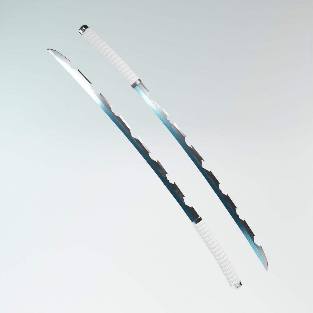 Hashibira Inosuke-Nichirin Sword from kimetsu No Yaiba 3D model | CGTrader