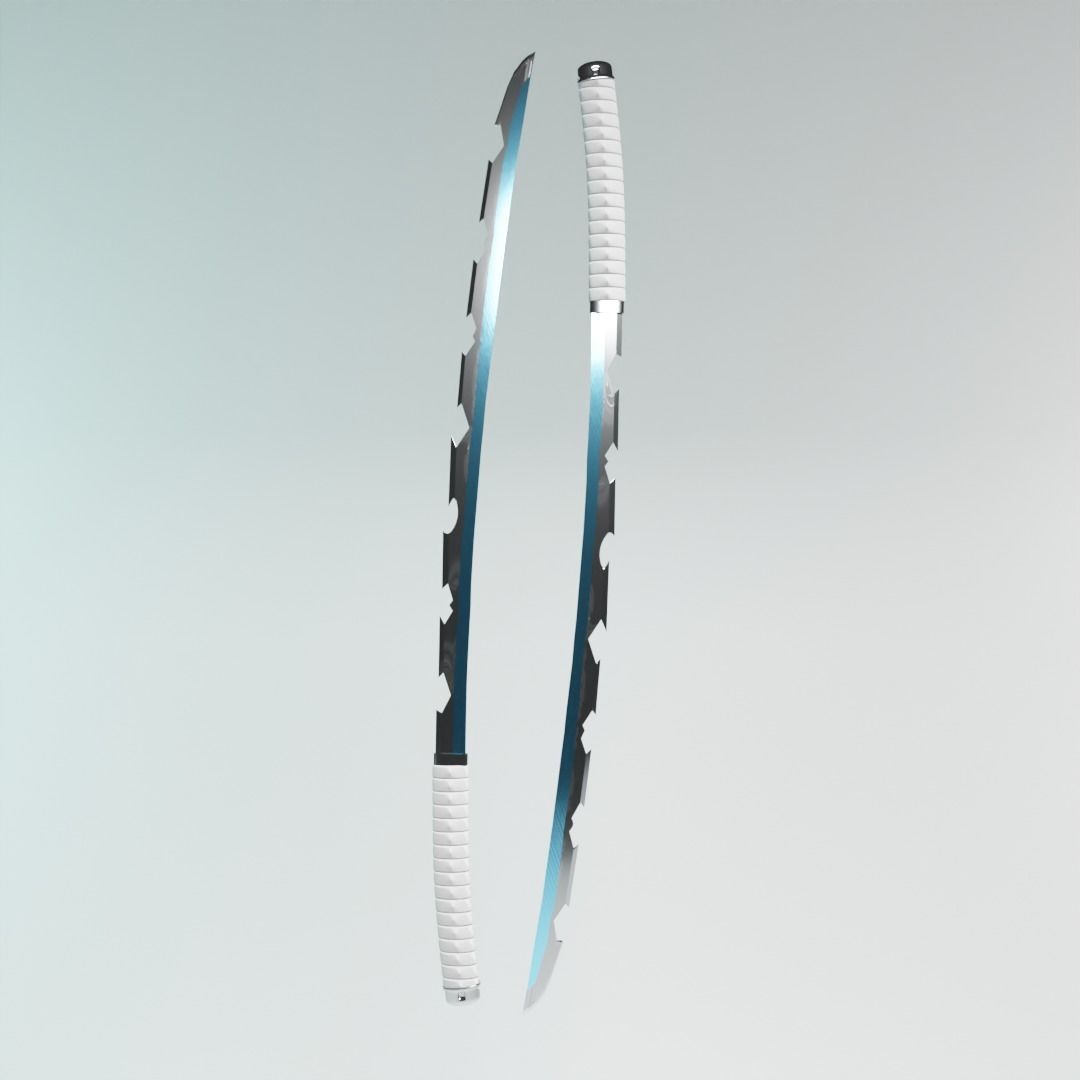 Hashibira Inosuke-Nichirin Sword from kimetsu No Yaiba 3D model | CGTrader