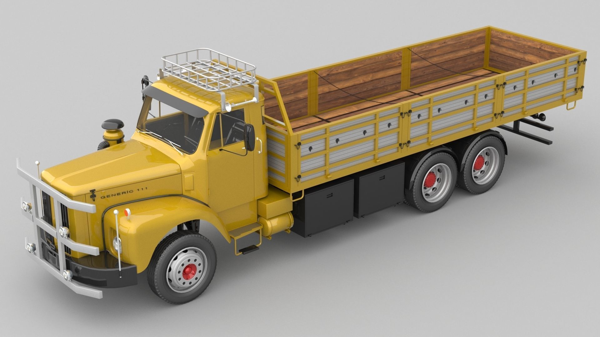 1975 Truck Bed 3D model | CGTrader
