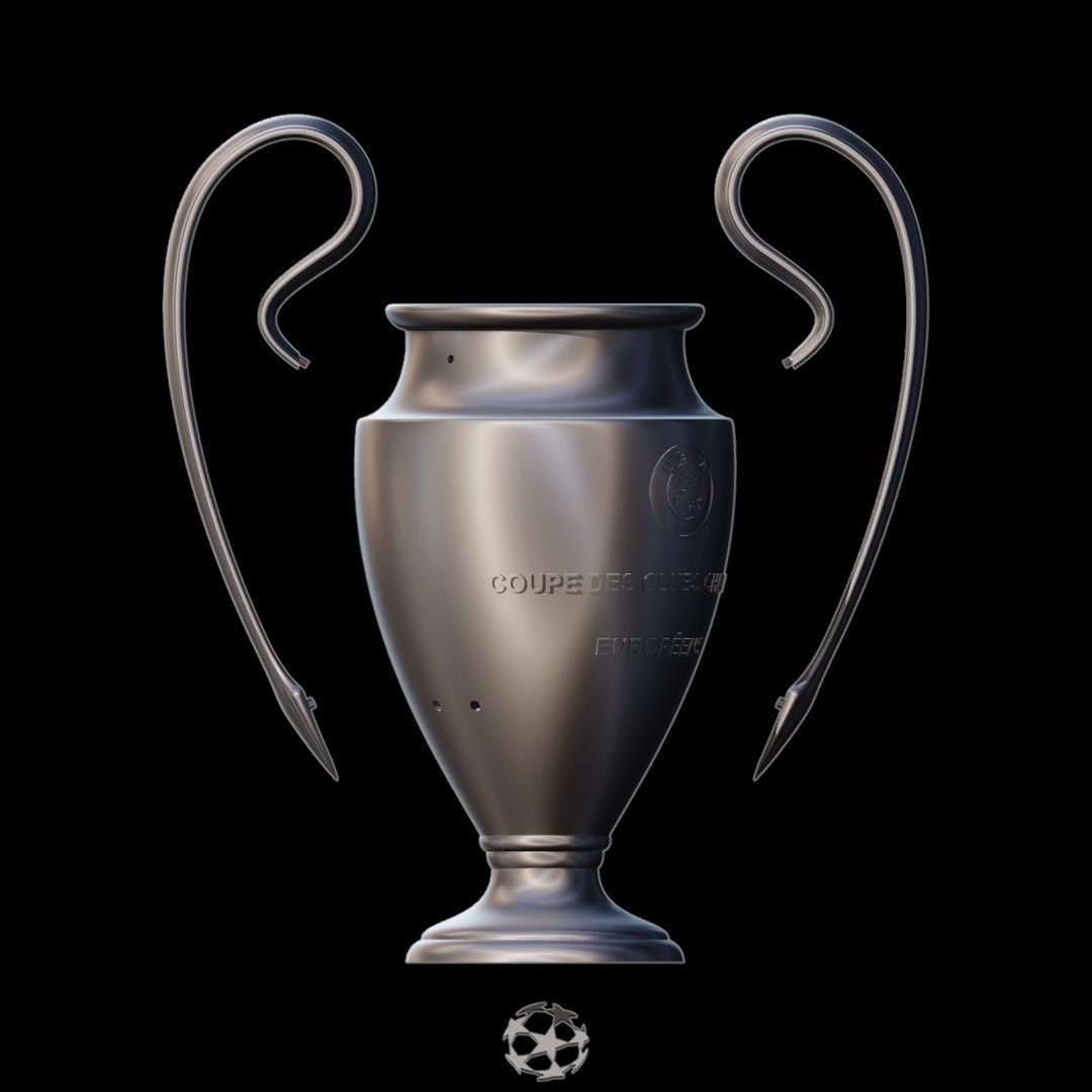 The UEFA Champions League Trophy Replica Printable STL 3D model 3D printable | CGTrader