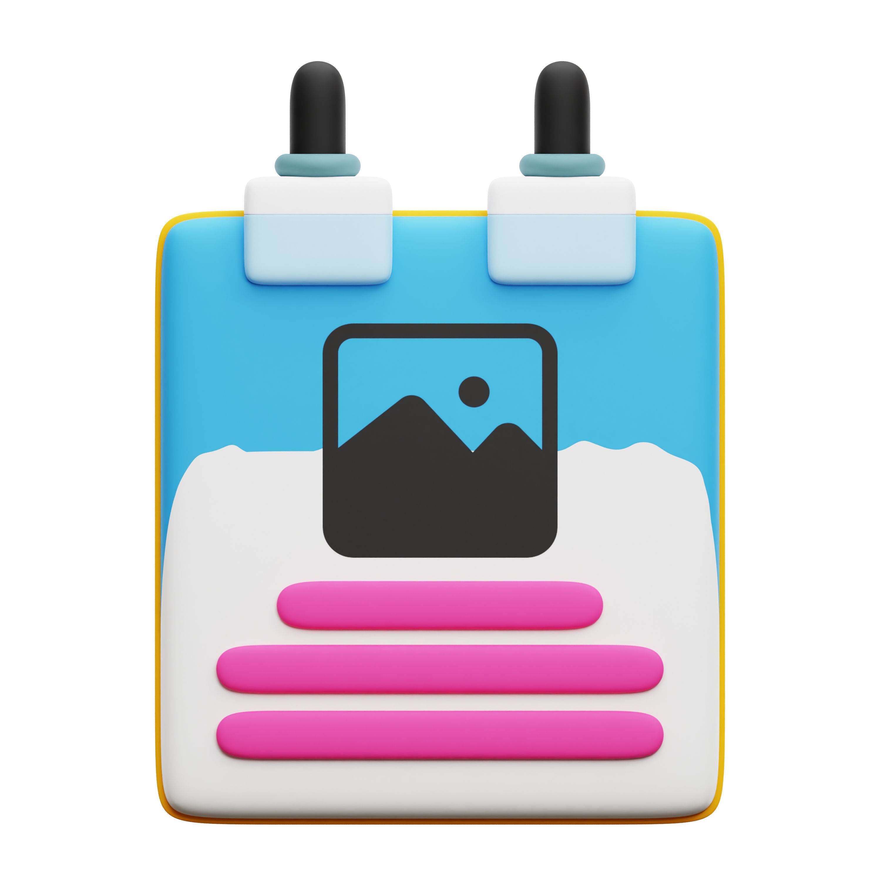 3D model Poster 3D Icon VR / AR / low-poly | CGTrader