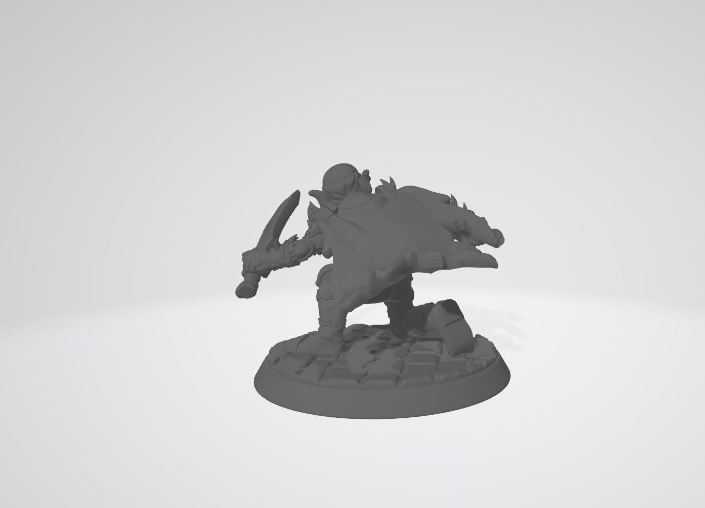 Gnome Rogue DnD Character 30mm Base 3D Print Model 3D model 3D ...