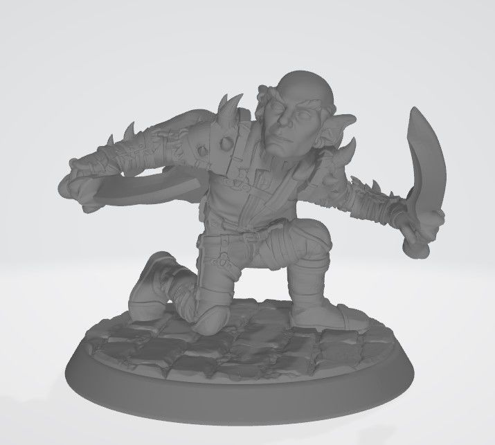 Gnome Rogue DnD Character 30mm Base 3D Print Model 3D model 3D ...