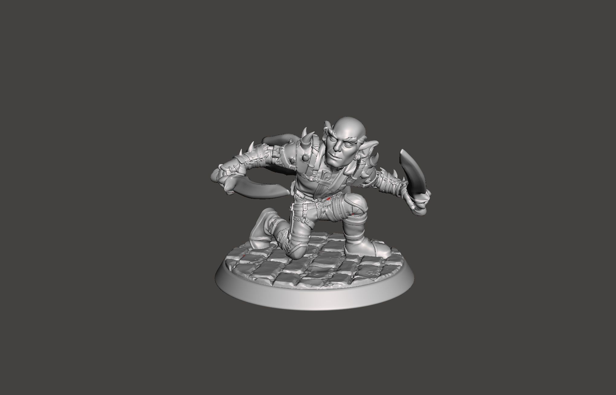 Gnome Rogue DnD Character 30mm Base 3D Print Model 3D model 3D ...