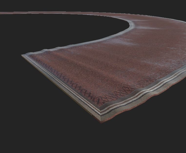 3D model Floor Carpet Curved VR / AR / low-poly | CGTrader