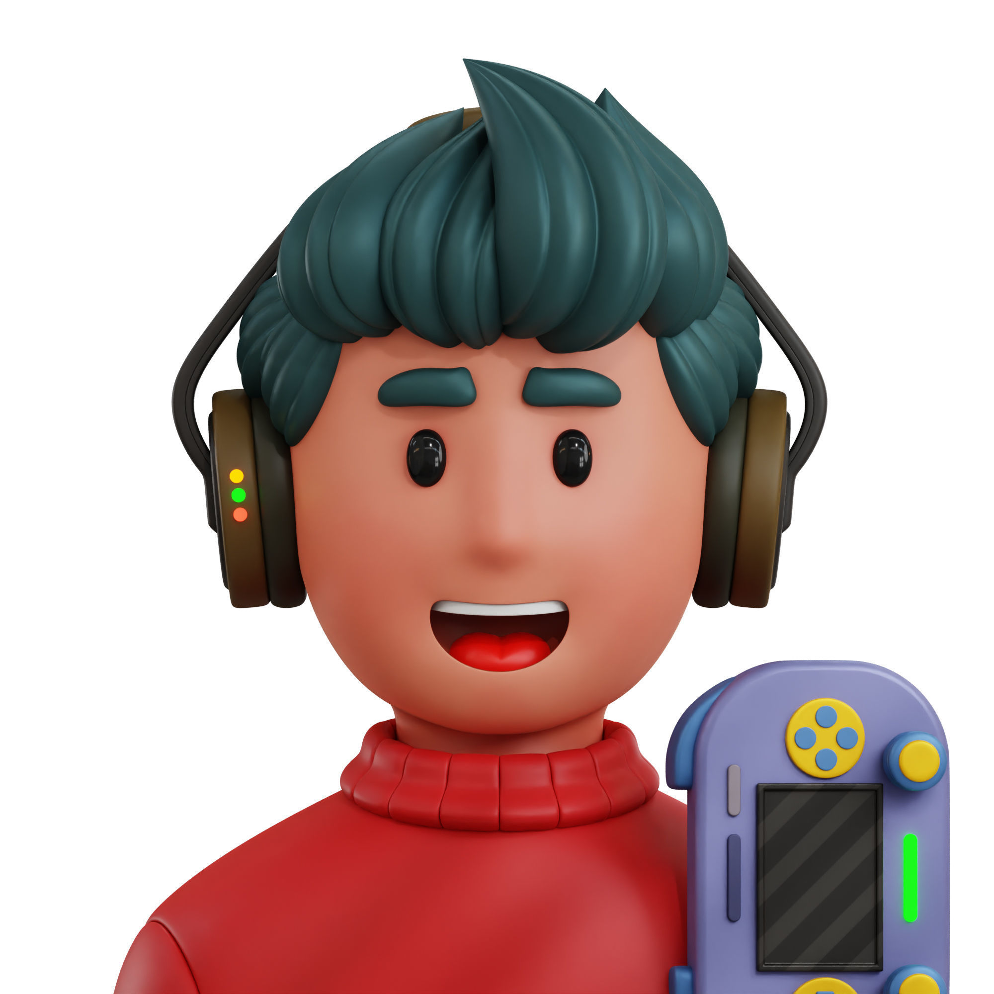 3D model Gamer Player Avatar 3D Icon VR / AR / low-poly | CGTrader