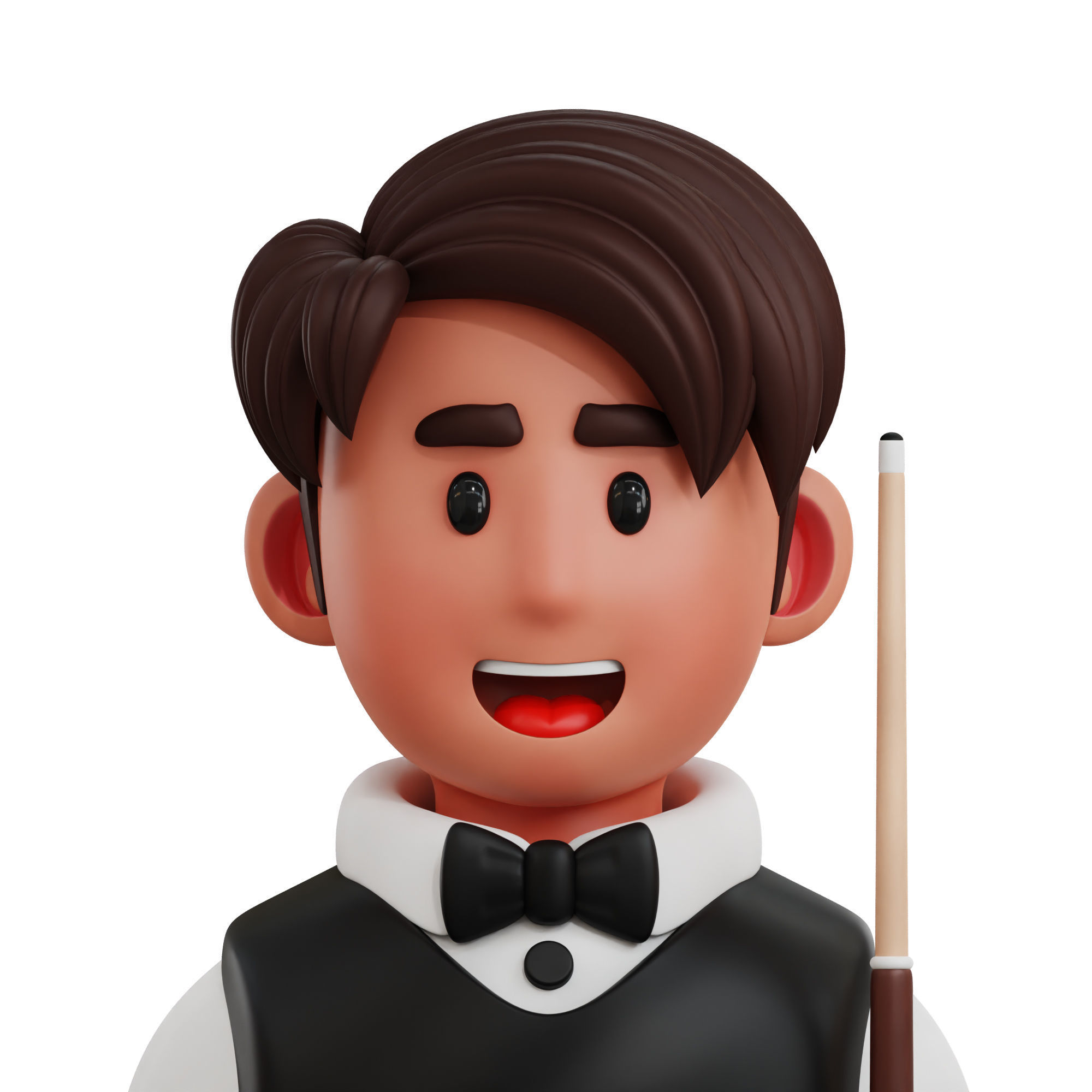 3D model Billiard Player Avatar 3D Icon VR / AR / low-poly | CGTrader