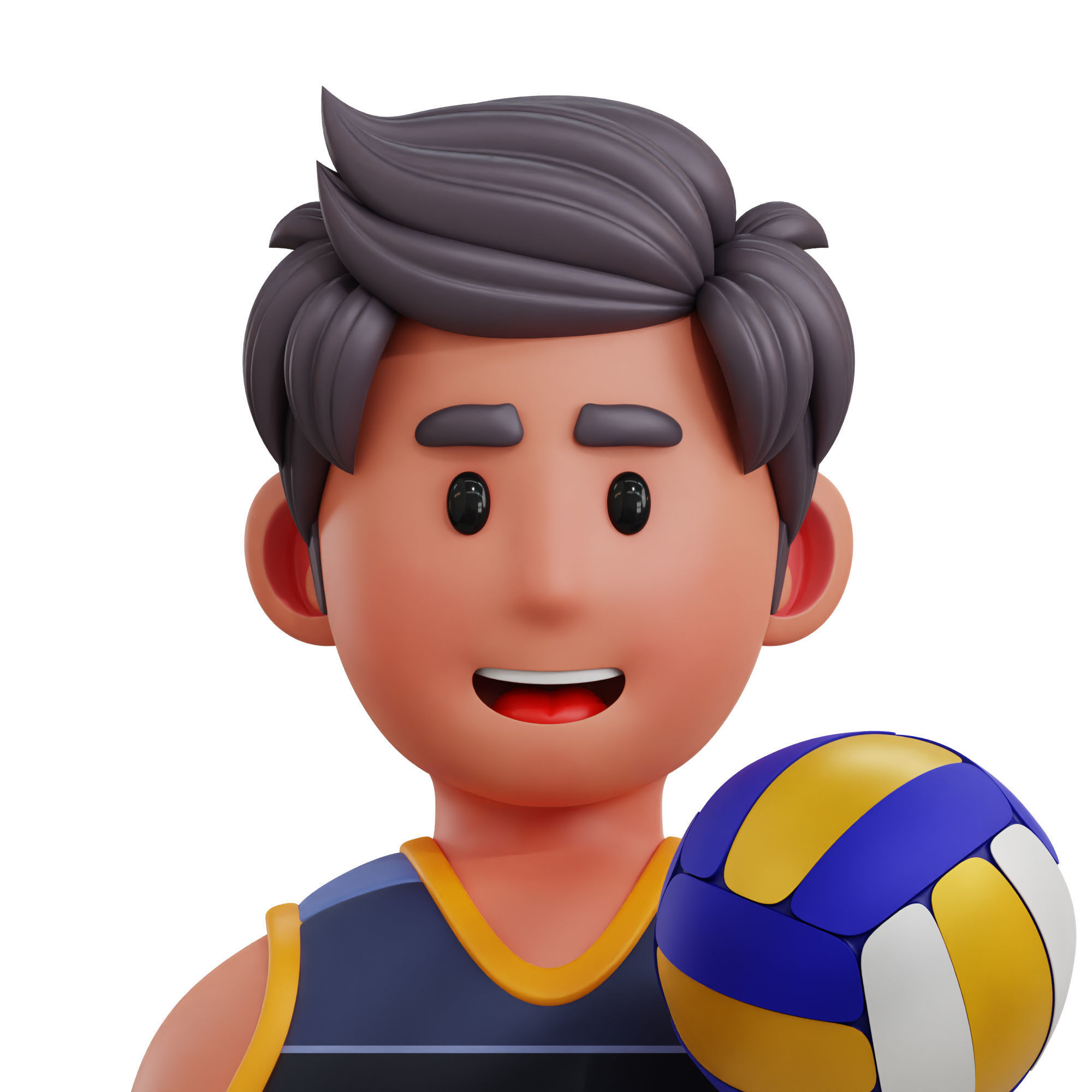 3D model Volleyball Player Avatar 3D Icon VR / AR / low-poly | CGTrader