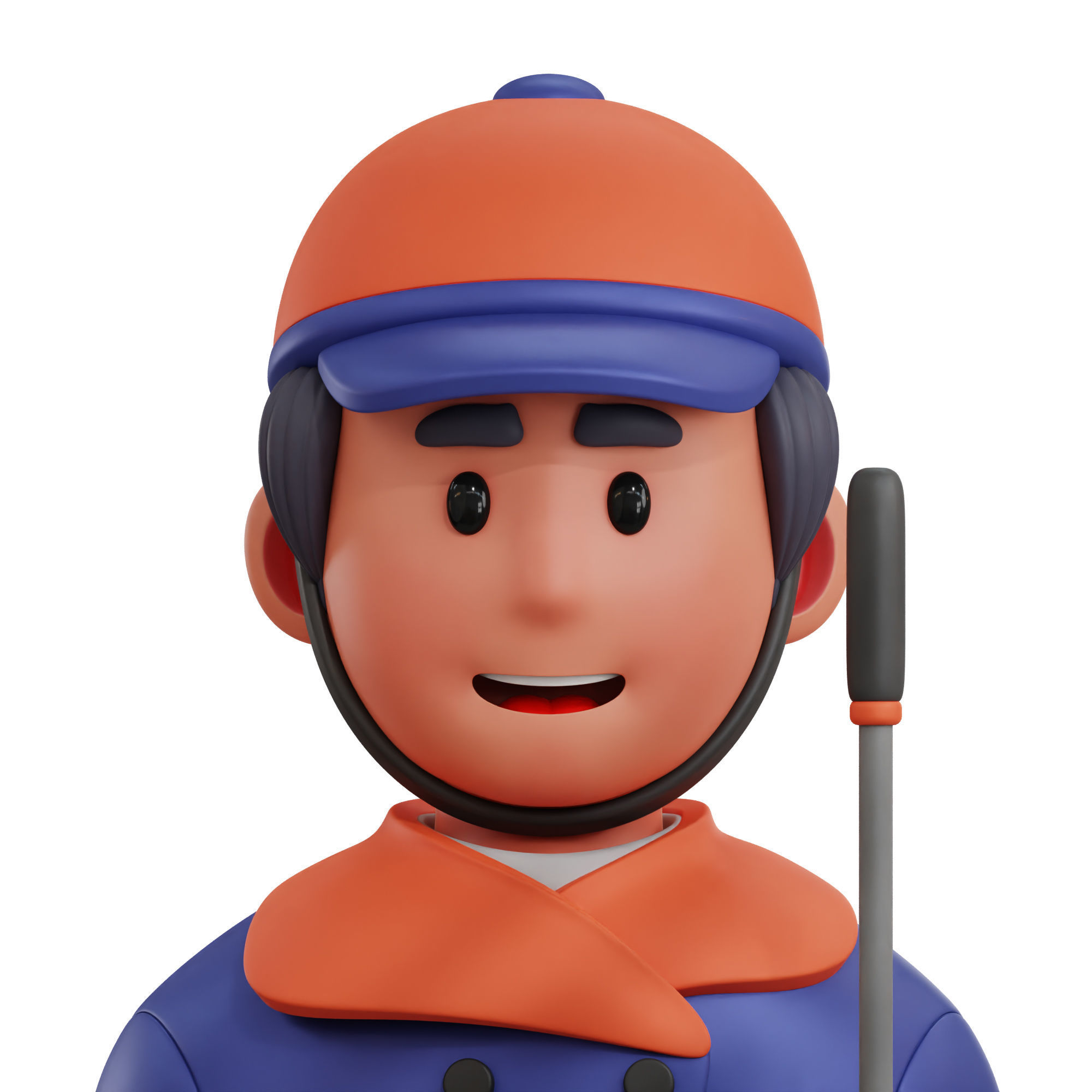 3D model Jockey Player Avatar 3D Icon VR / AR / low-poly | CGTrader