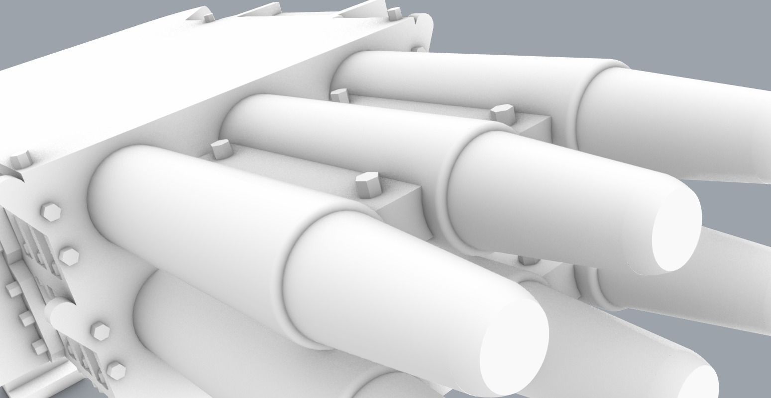 PM Bae Systems Shield MK2 Decoy Launchers 3D model 3D printable | CGTrader