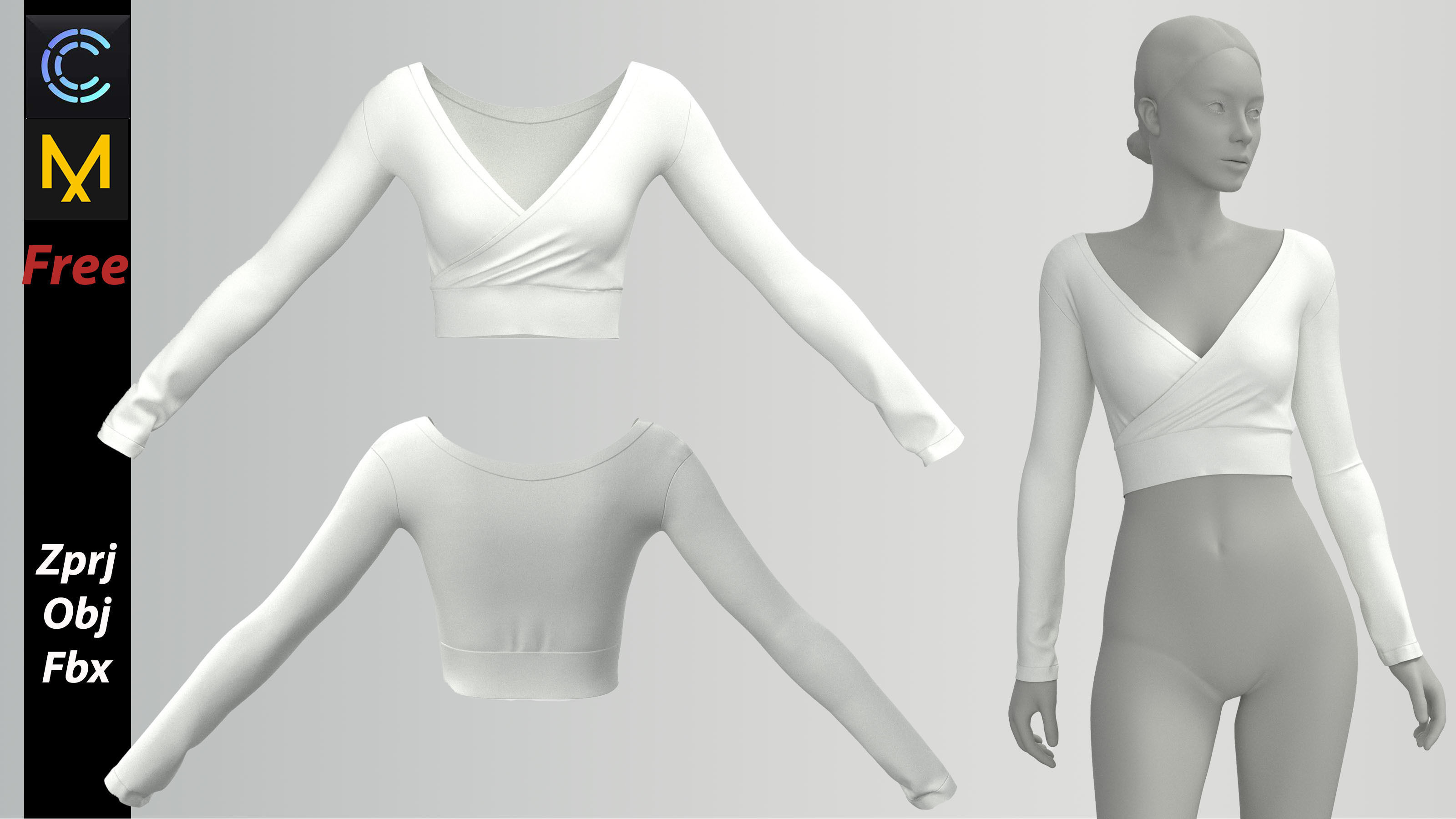 free crop tops free VR / AR / low-poly 3D model | CGTrader