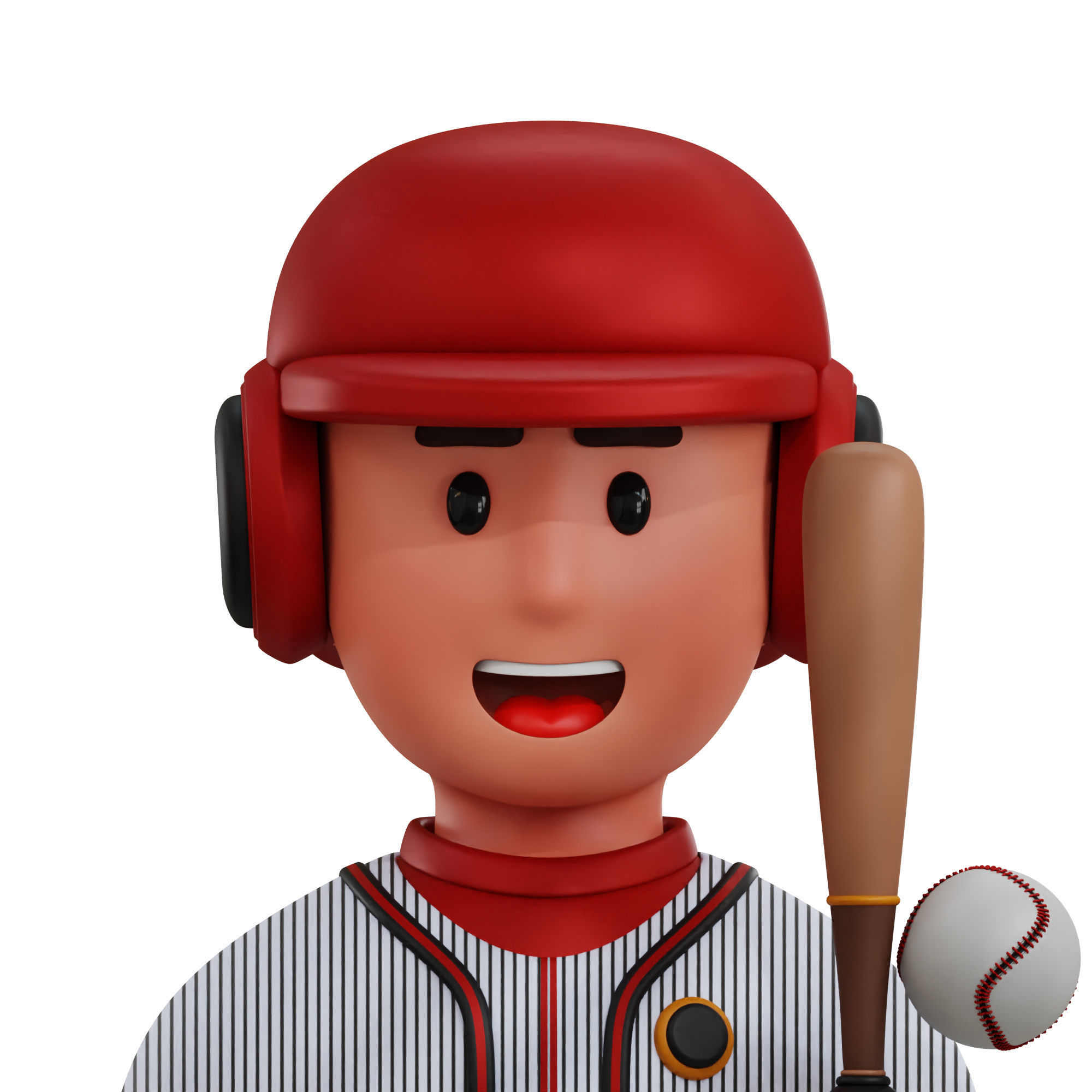 3D model Baseball Player Avatar 3D Icon VR / AR / low-poly | CGTrader