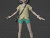 Selene pokemon trainer 3D model 3D printable | CGTrader