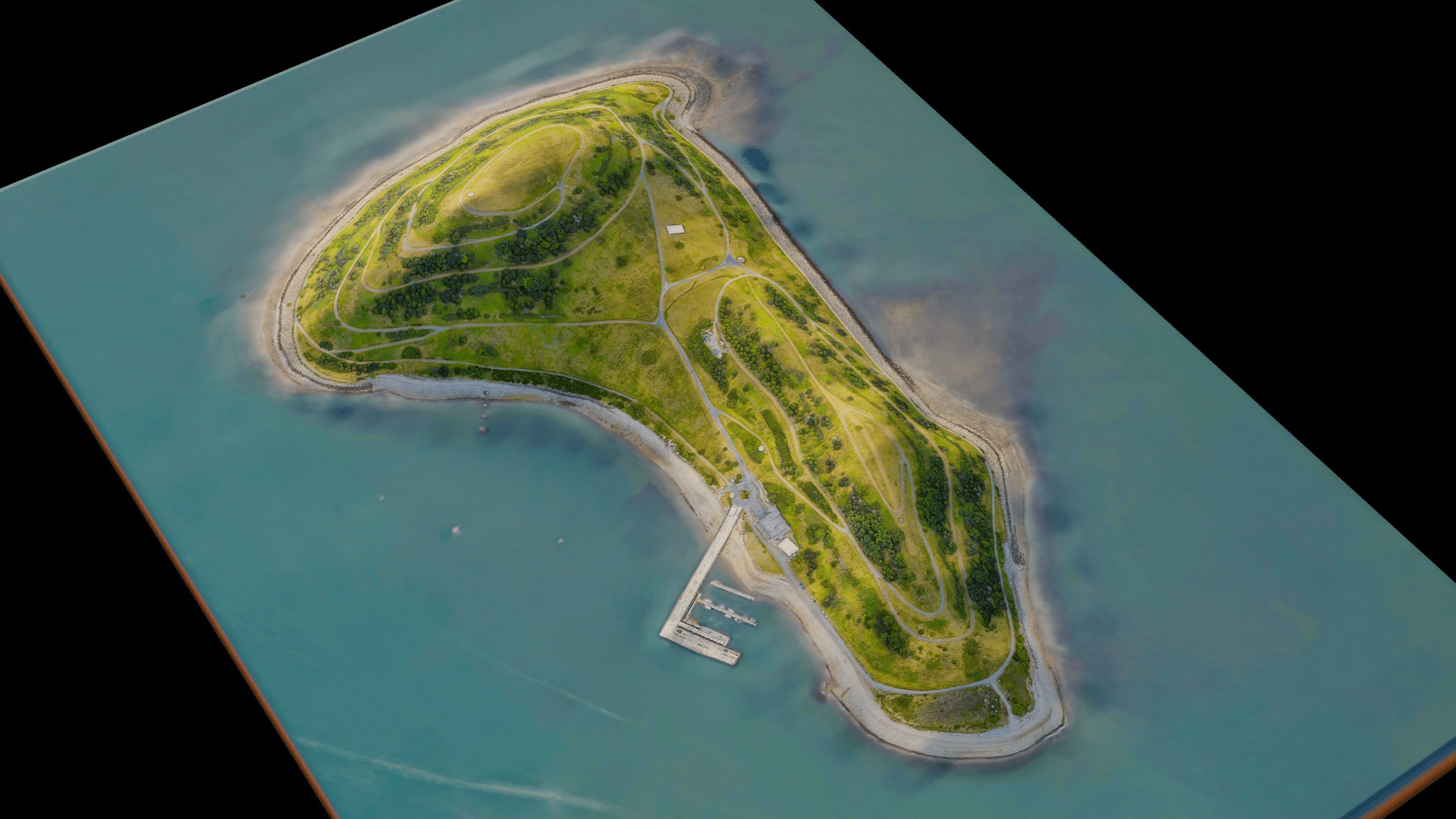 Spectacle Island Boston 3d model terrain 3D model | CGTrader