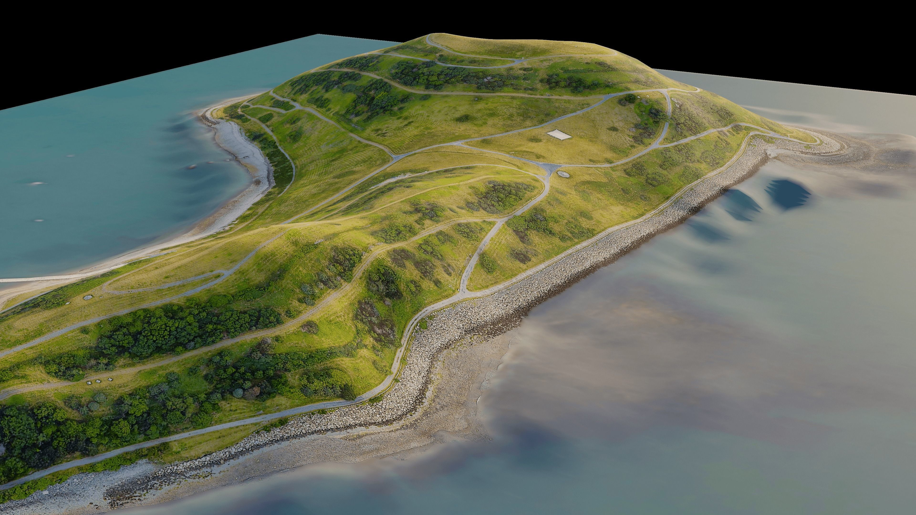 Spectacle Island Boston 3d model terrain 3D model | CGTrader