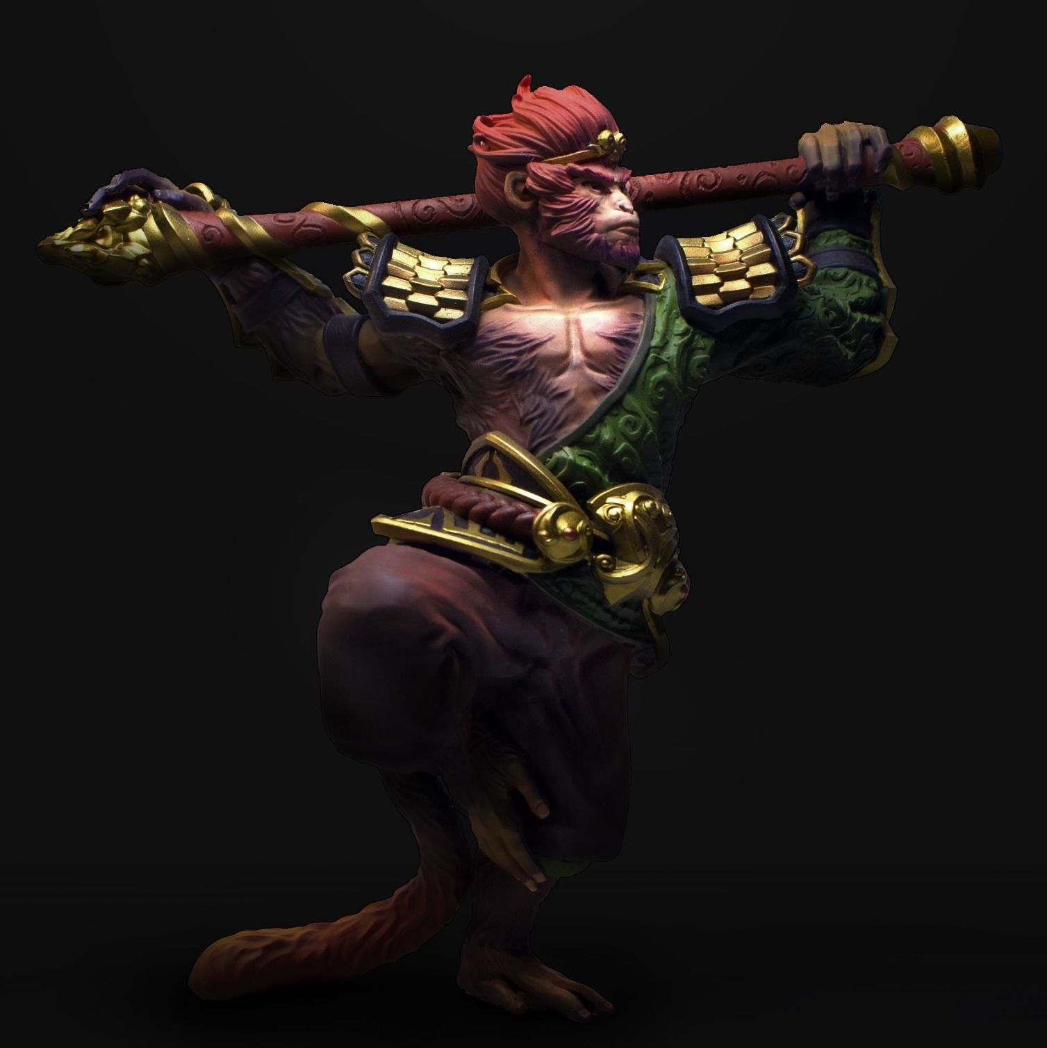 Dota 2 Monkey king 3d print 3D model 3D printable | CGTrader