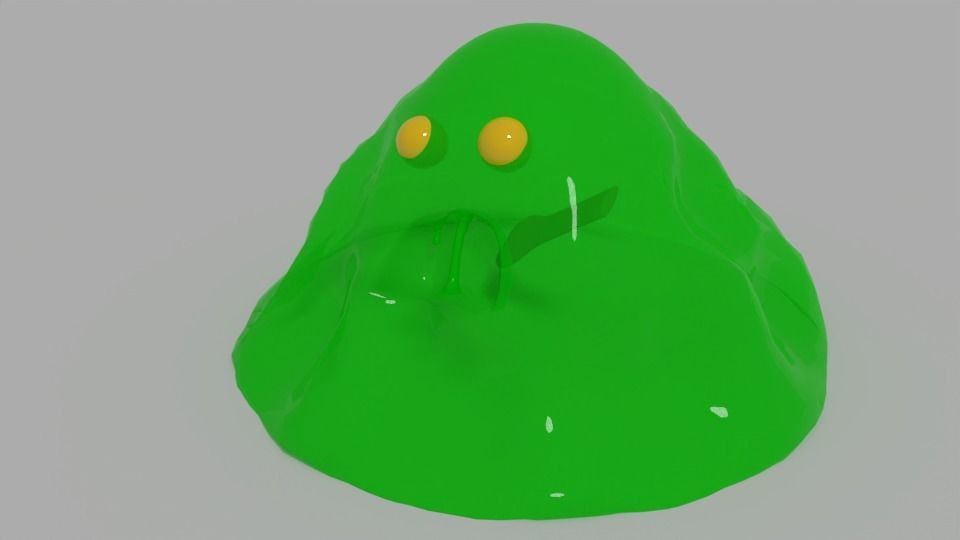 3D model Slime with Bone inside VR / AR / low-poly | CGTrader