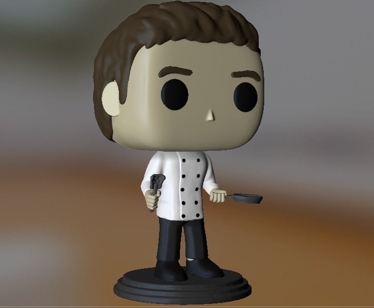 Funko Chef 3D model 3D printable | CGTrader