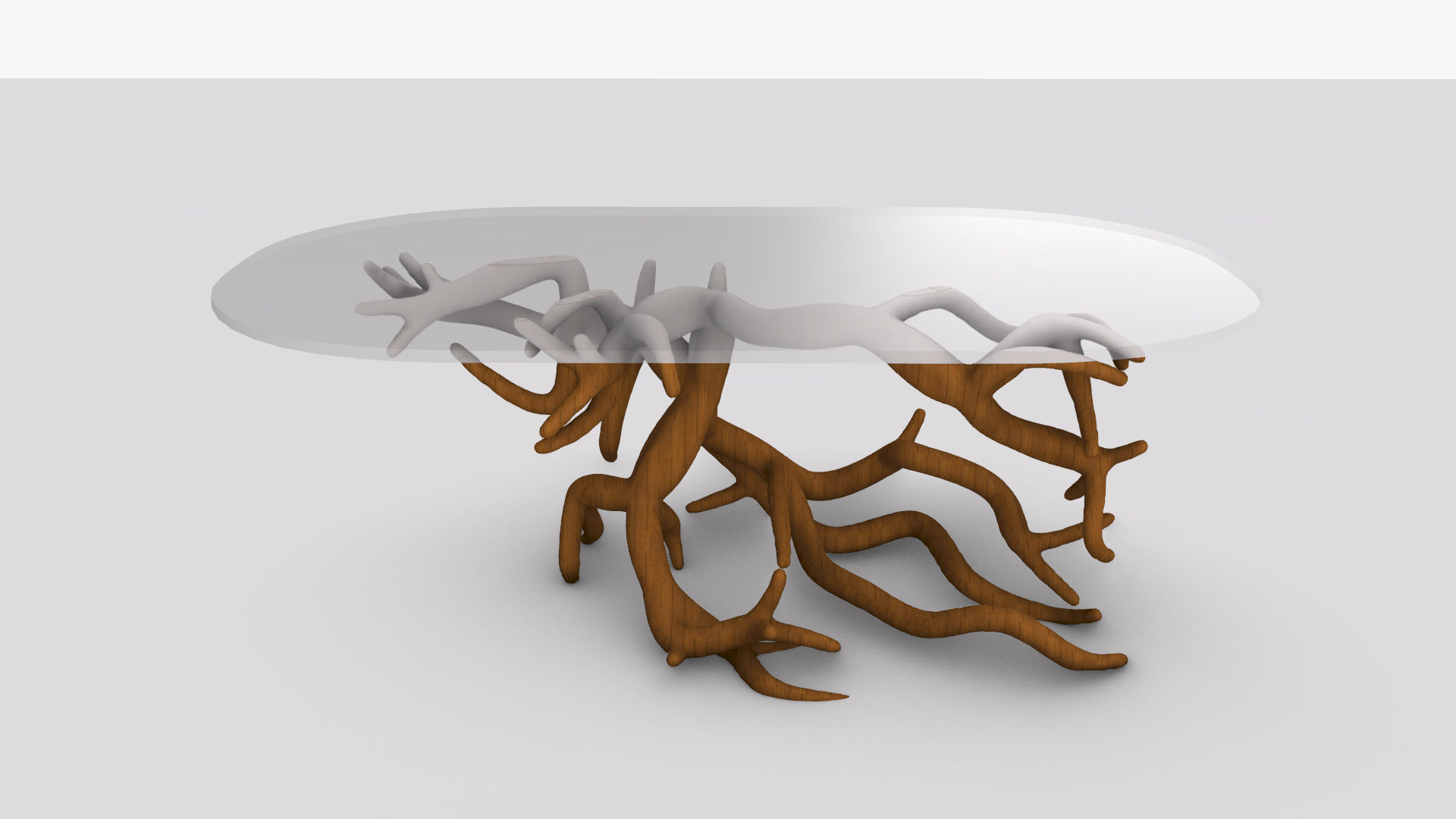 Organic roots Coffee Table 3D model | CGTrader