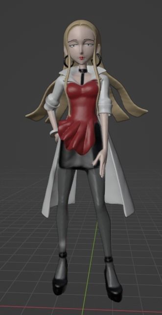 Oleana pokemon trainer 3D model 3D printable | CGTrader