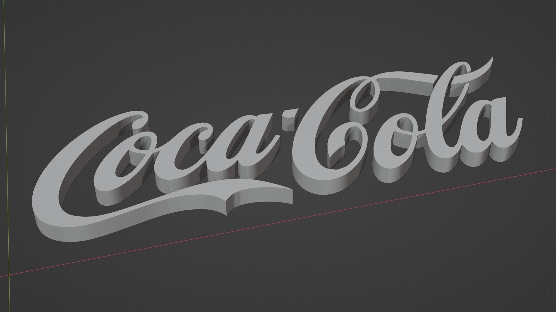 3d logo Coca-cola 3D model 3D printable | CGTrader