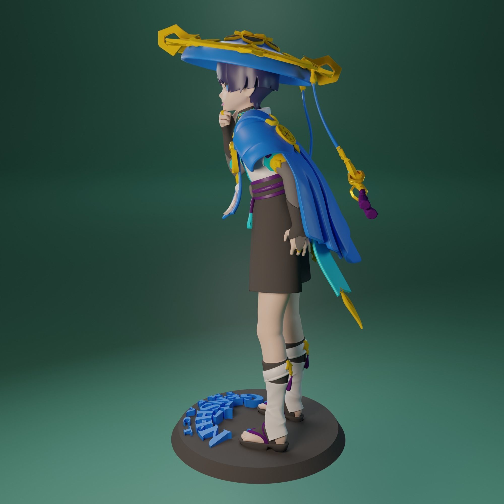 WANDERER SCARAMOUCHE GENSHIN IMPACT 3D model 3D printable | CGTrader