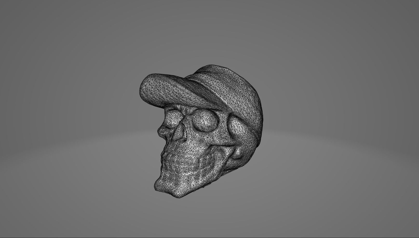 Baseball Cap Skull - Detailed 3D Model for Printing and CGI 3D model 3D ...