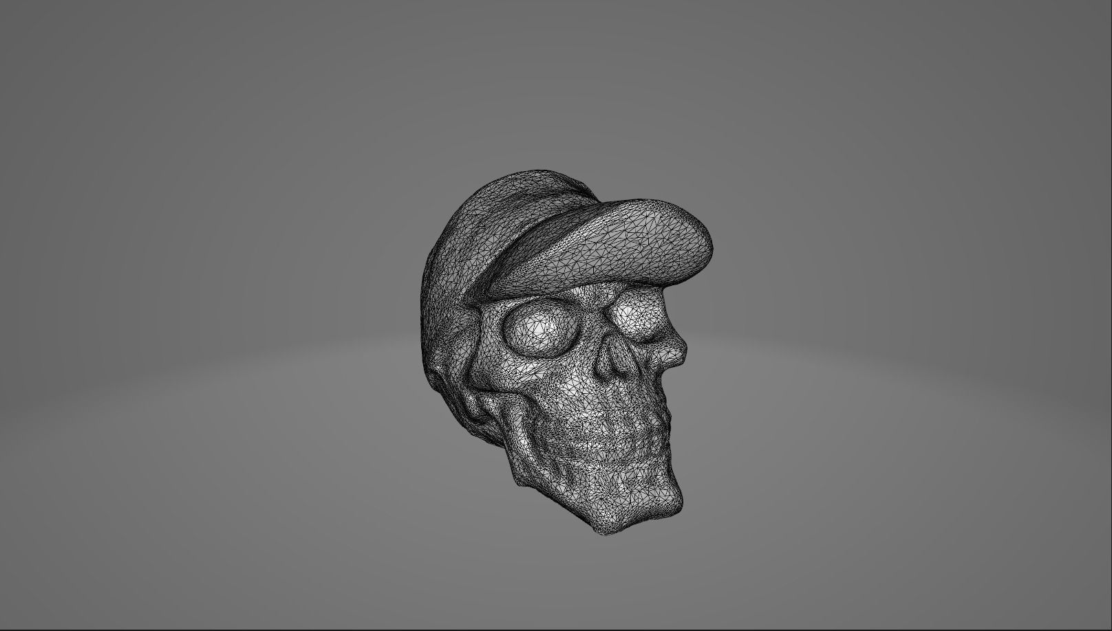 Baseball Cap Skull - Detailed 3D Model for Printing and CGI 3D model 3D ...