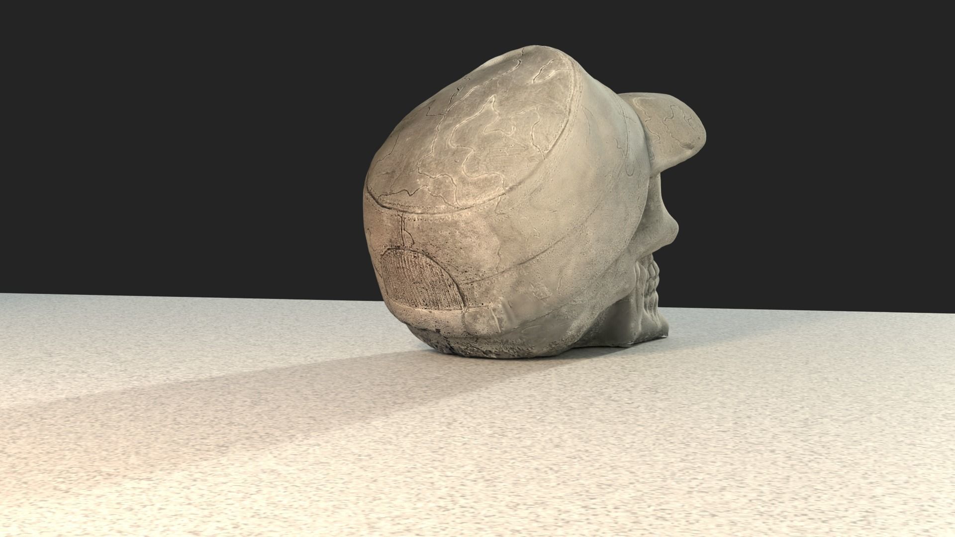 Baseball Cap Skull - Detailed 3D Model for Printing and CGI 3D model 3D ...