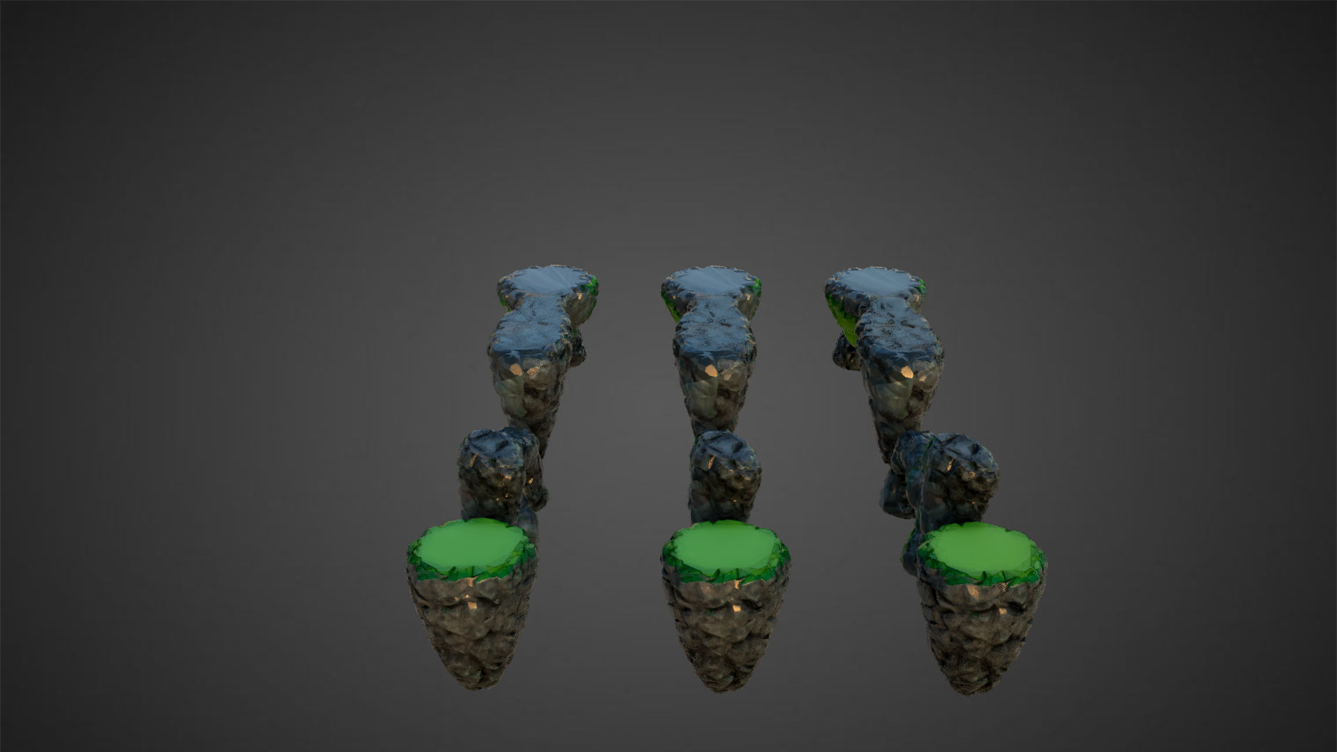 Ghibli Style Rocks 3D model | CGTrader