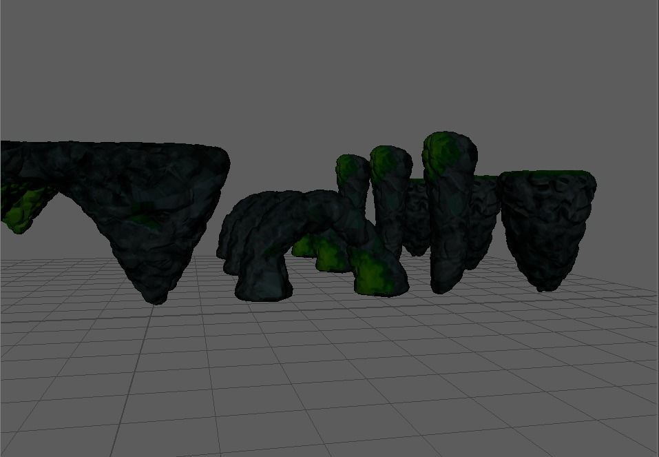 Ghibli Style Rocks 3D model | CGTrader