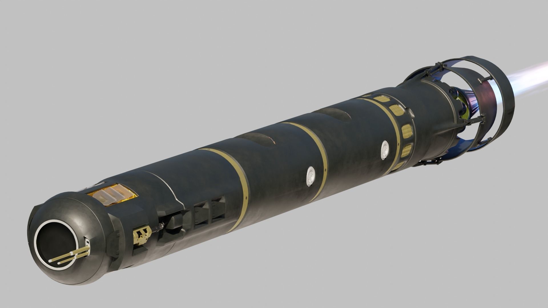 SciFi Missile Torpedo Set 3D model | CGTrader