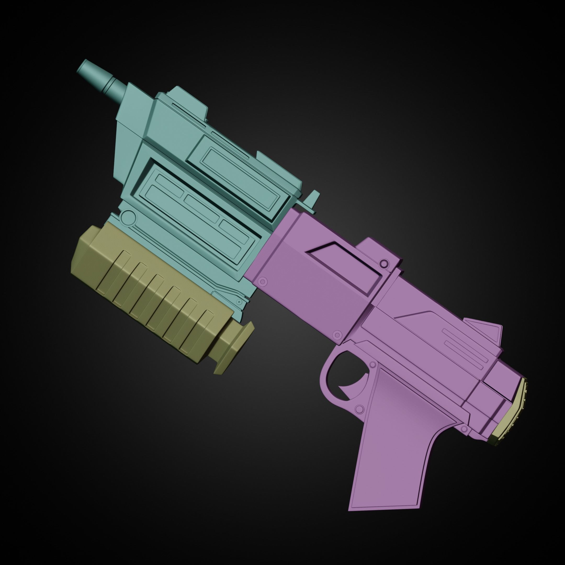 The Bad Batch Wrecker Gun for Cosplay 3D model 3D printable | CGTrader