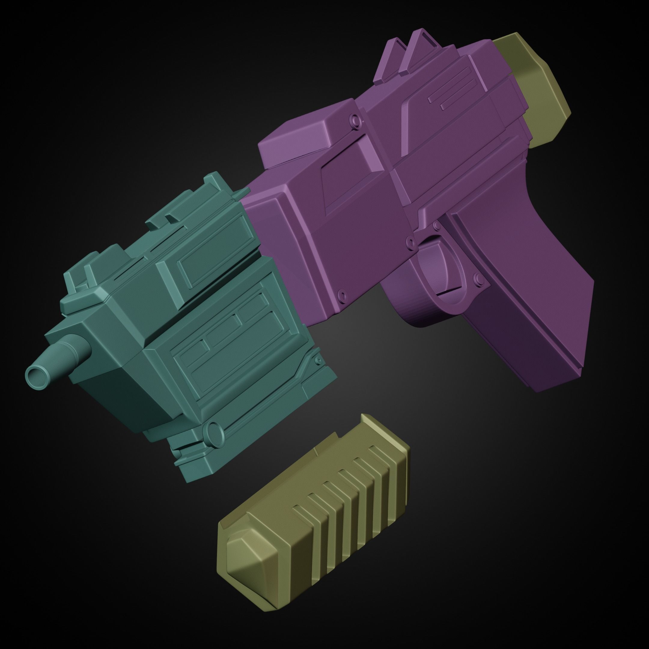 The Bad Batch Wrecker Gun for Cosplay 3D model 3D printable | CGTrader