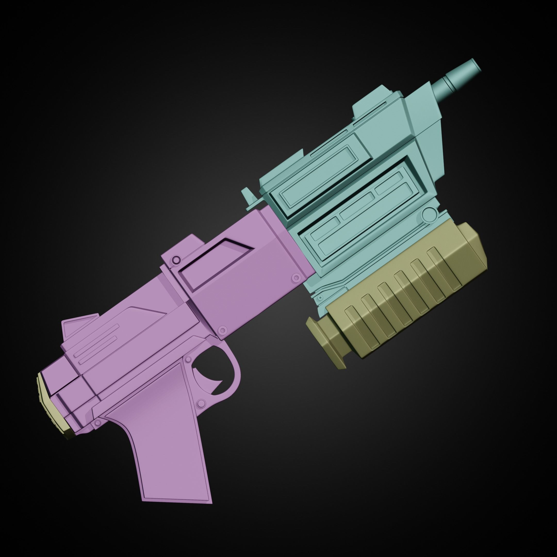 The Bad Batch Wrecker Gun for Cosplay 3D model 3D printable | CGTrader
