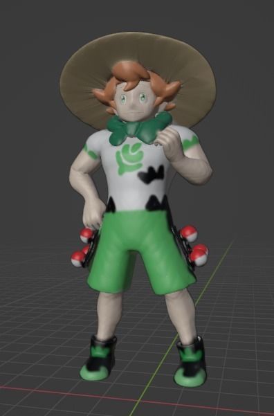 Milo gym leader 3D model 3D printable | CGTrader