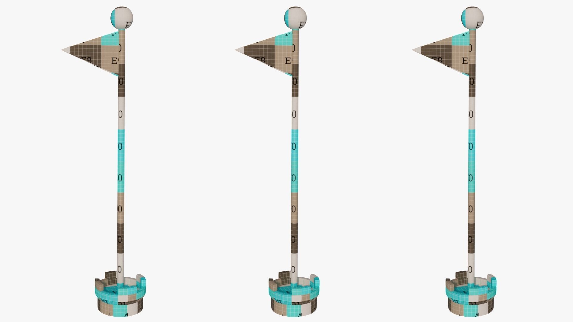 Goal Poles - Mario 3D model | CGTrader