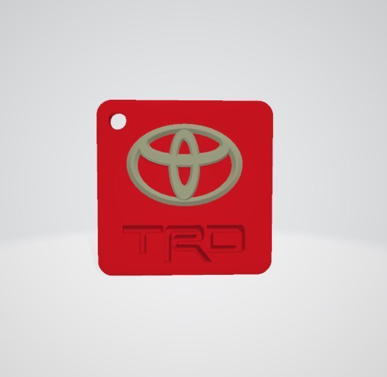 Toyota TRD keychain 3D model 3D printable | CGTrader